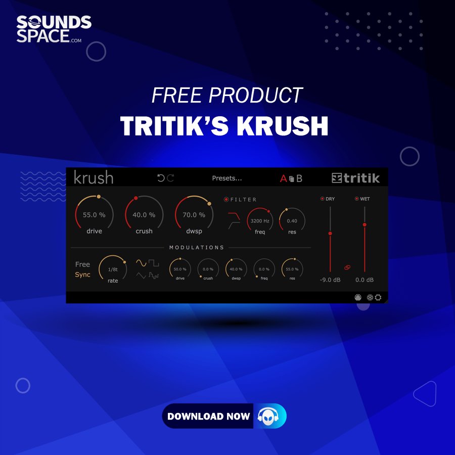 Krush free download, Krush, Krush plugin, SoundsSpace.com